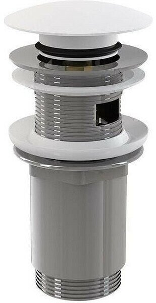 Донный клапан для раковины AlcaPlast A392B, для ванной комнаты, с пробкой, хром