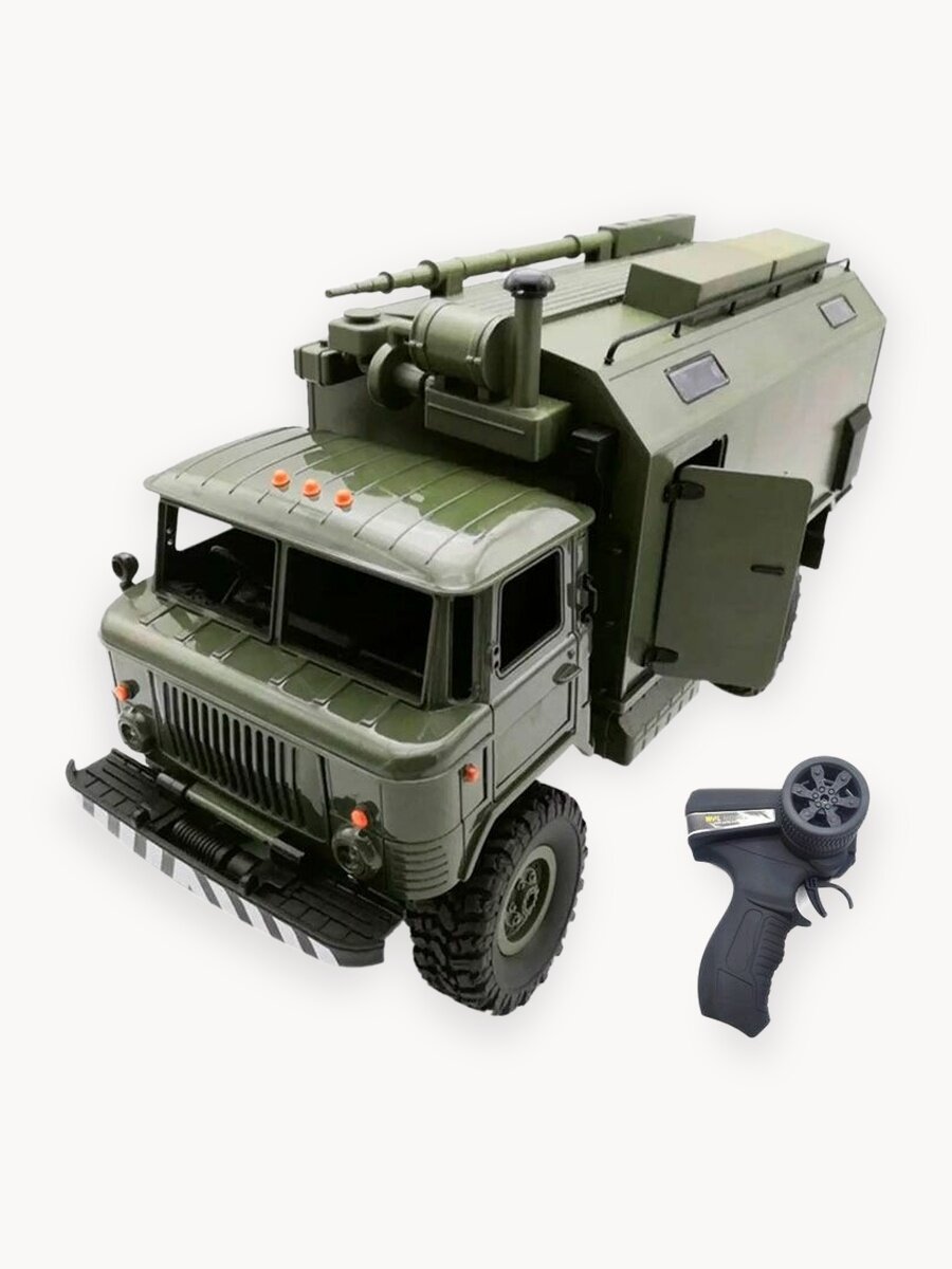 Радиоуправляемая грузовая машина WPL с кузовом Зеленый 1:16 - WPLB-24-6