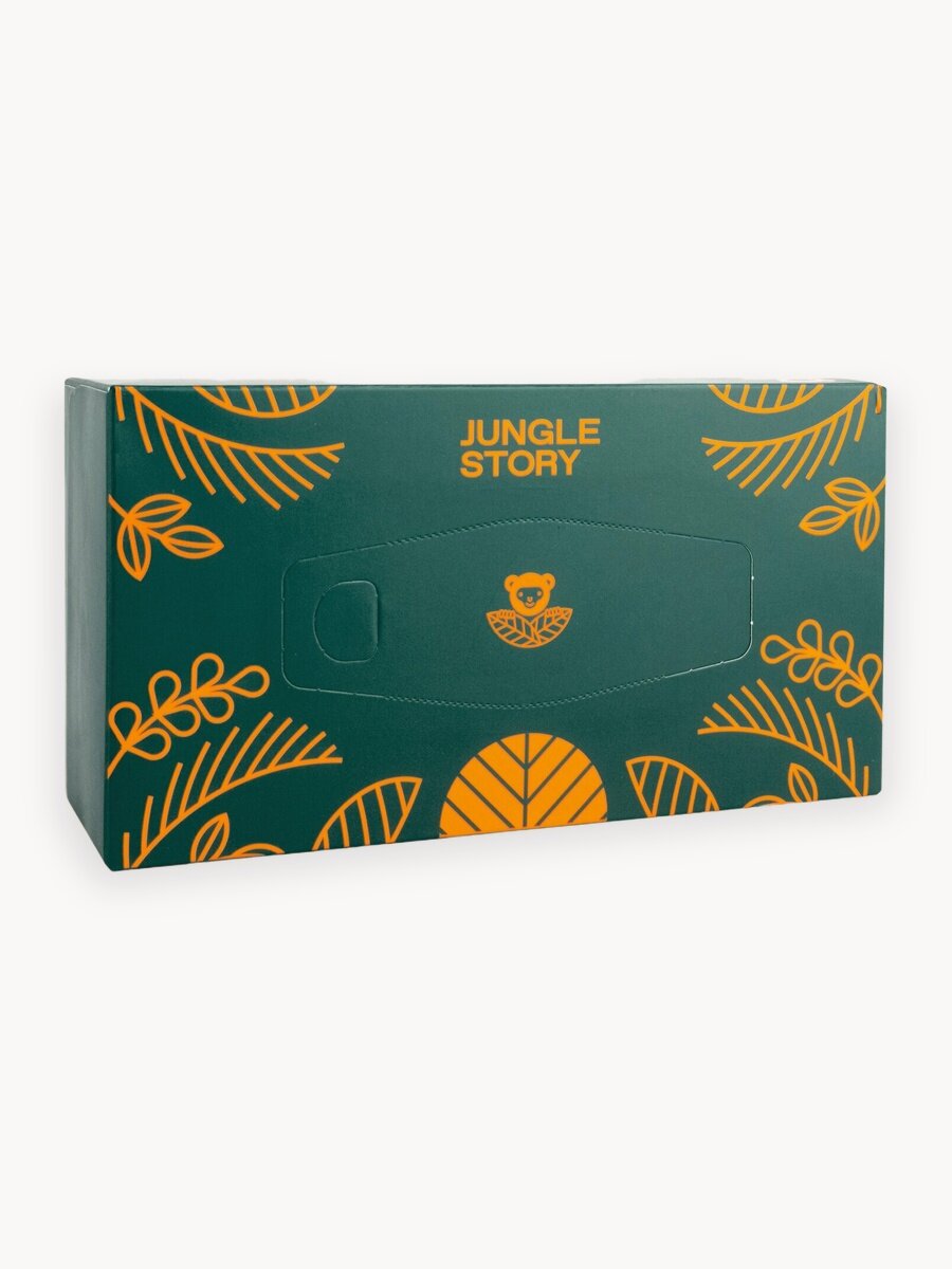 Бумажные салфетки небеленые из бамбука, 2 слоя, 18х19 см, 1 упаковка