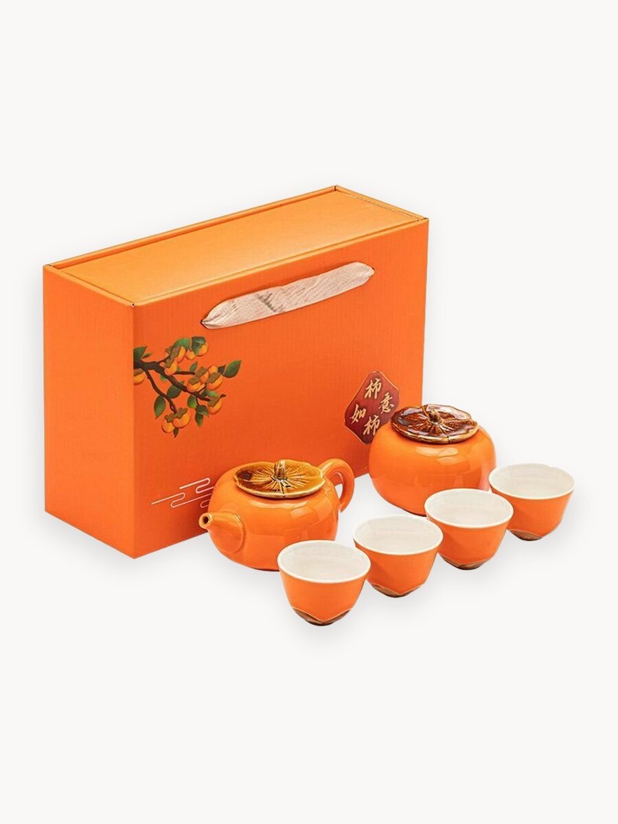 Набор для чайной церемонии керамический, чайный сервиз 6 шт.