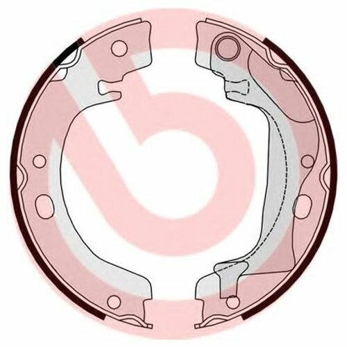 Комплект колодкок стояночного тормоза Brembo S83560 для Toyota Corolla, Corolla Verso