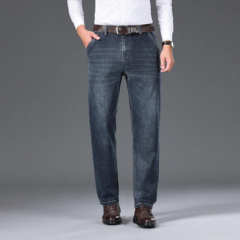 Мужские джинсы Чистый цвет / прямые B1, LI Mall талии_29