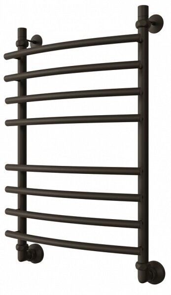 Черный водяной полотенцесушитель Двин R Primo 100/50 см, нержавеющая сталь