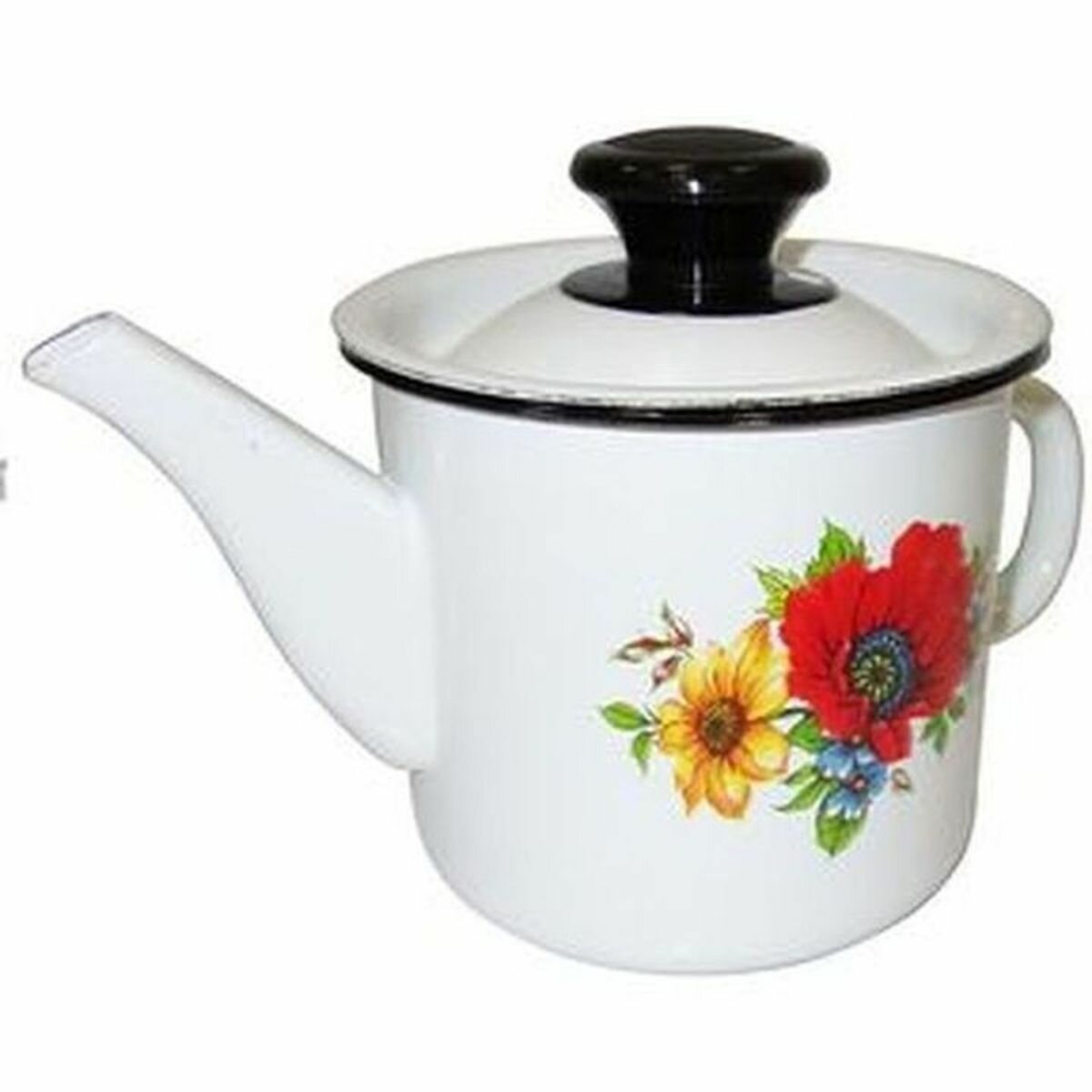 Чайник 1,0л с/дек (белая)