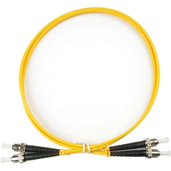Патч-корд оптический Toplan , дуплексный, ST/UPC-ST/UPC, SM 9/125, 100 м, LSZH