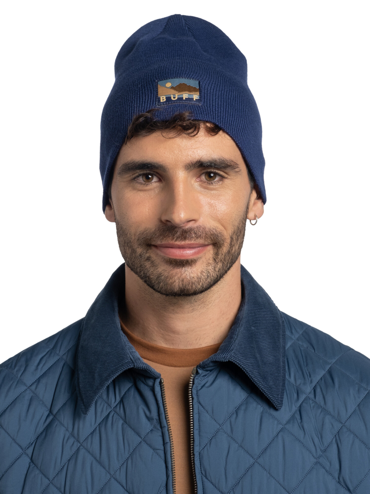 Шапка Buff Knitted hat lilon long для взрослых и детей, размер us:б/р, синий — фото 1