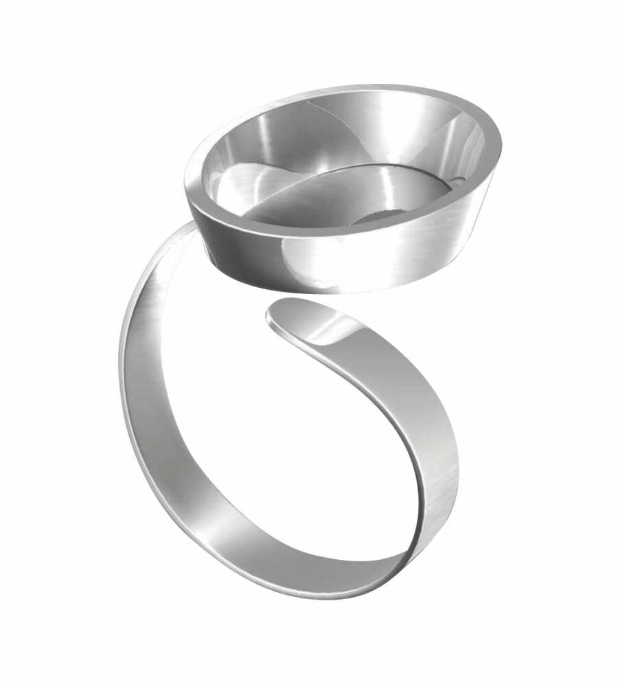 Кольцо с круглой основой под украшение "Staedtler Fimo"