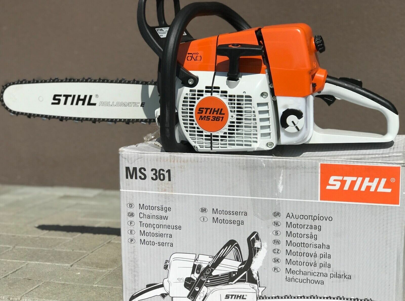 Бензопила STIHL MS 361, шина 45 см / 18", 3.4 кВт, 4.6 л. с, 59 см3, оригинал