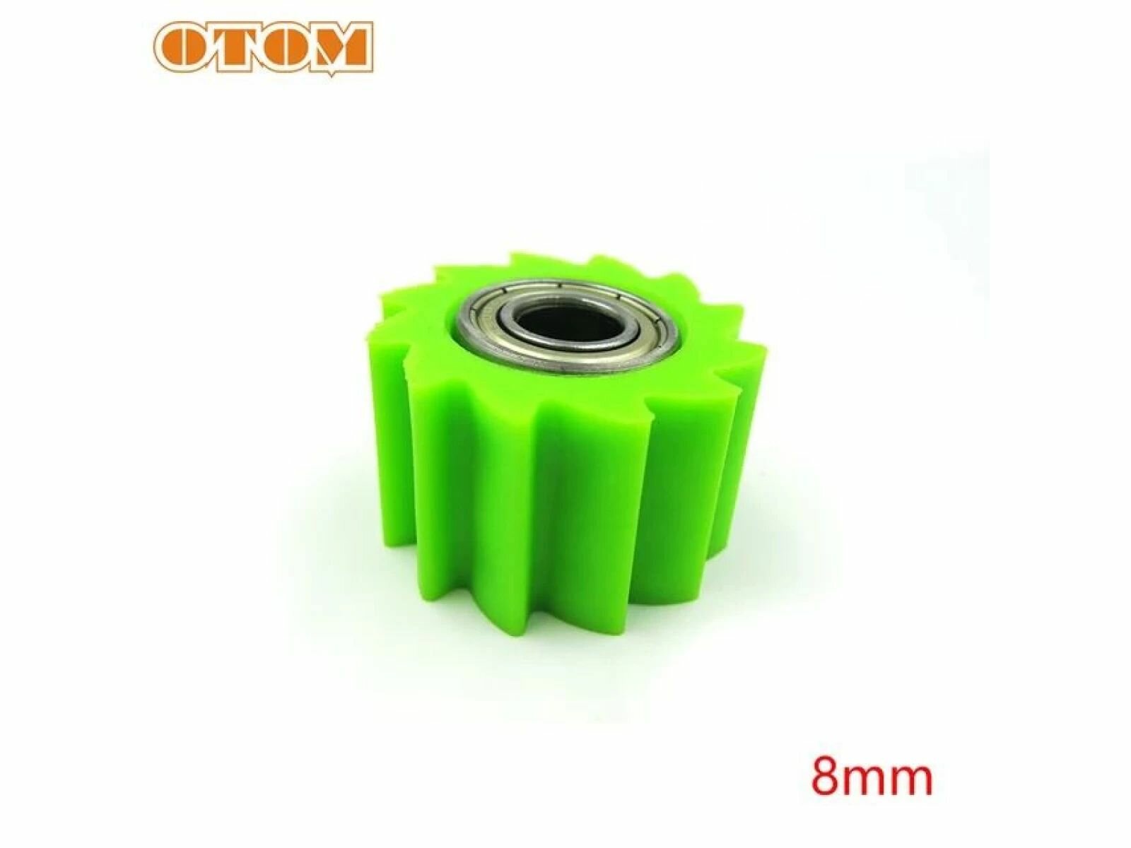 Ролик успокоиться цепи зубчатый OTOM RACING M8, зеленый