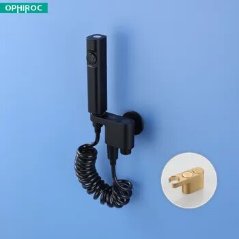OPHIROC Гигиенический душ / для биде, унитаза / на холодную воду / A59# медь /MT1-B, черное