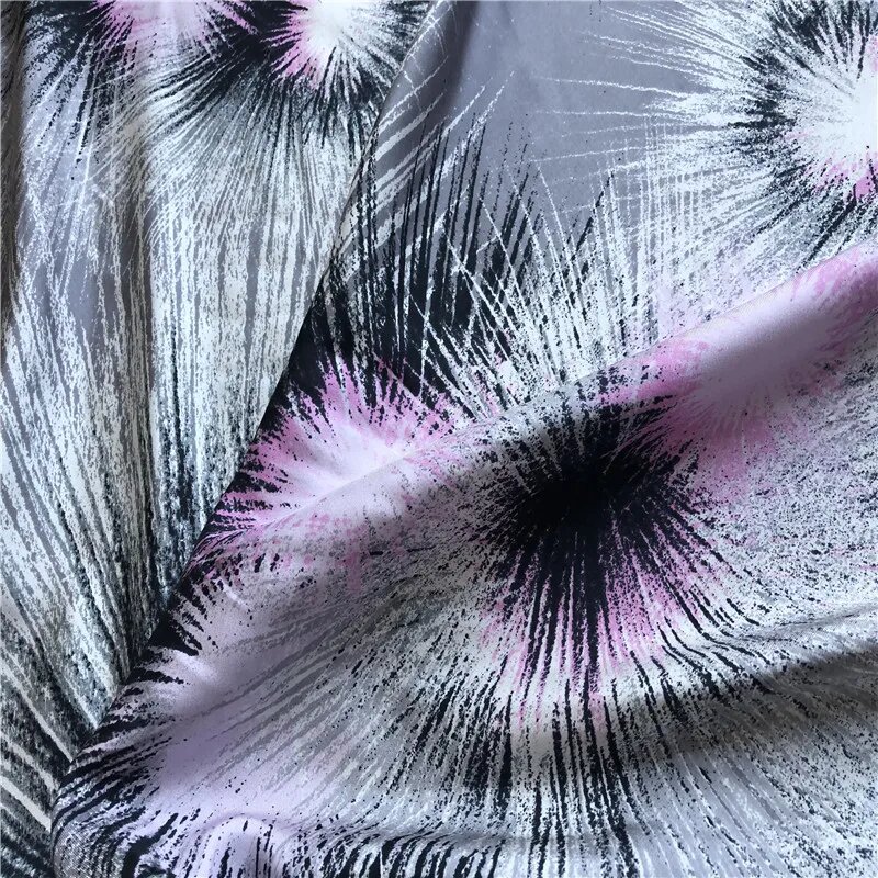 Шелковая ткань серая 100% шёлк тутового шелкопряда 17 момме JJ111