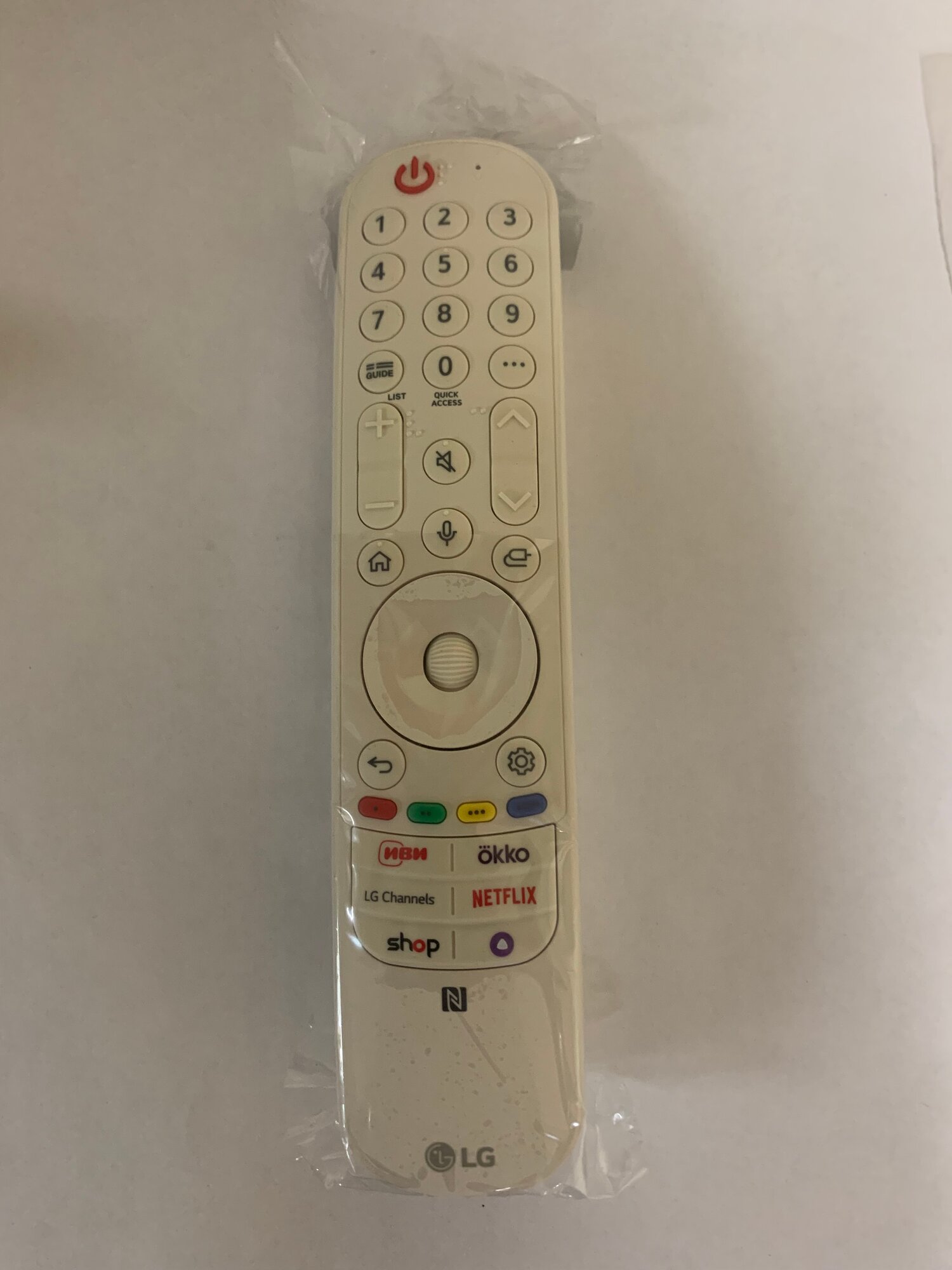 Пульт ДУ LG MR24GN AKB76046010, оригинальный, с голосовым управлением, белый