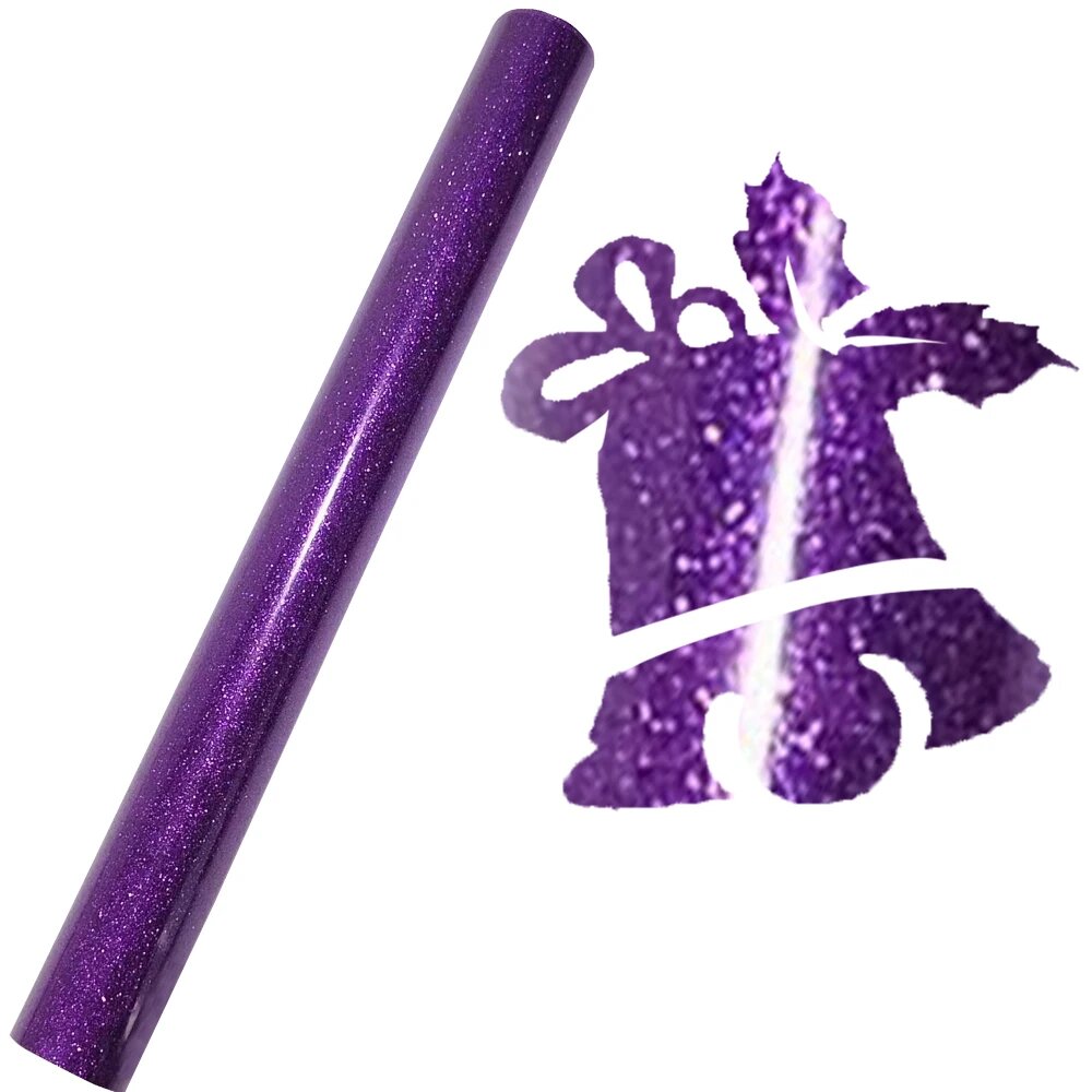 Блестящий термотрансферный винил PET Фиолетовый, 30x20CM, GLI037