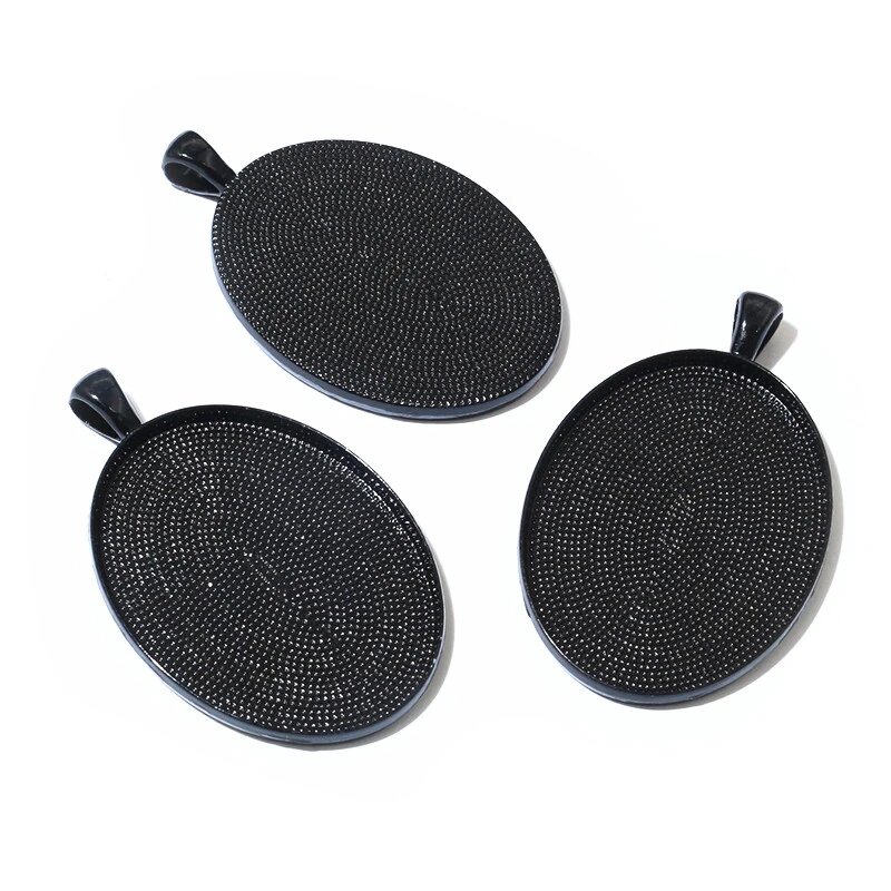 Кабошон основы Wadsfred 5 шт Черный, Black