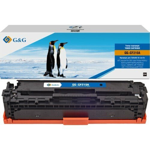 Картридж лазерный G&G GG-CF210A черный (1600стр.) для HP LJ Pro 200 color Printer M251n/nw/MFP M276n