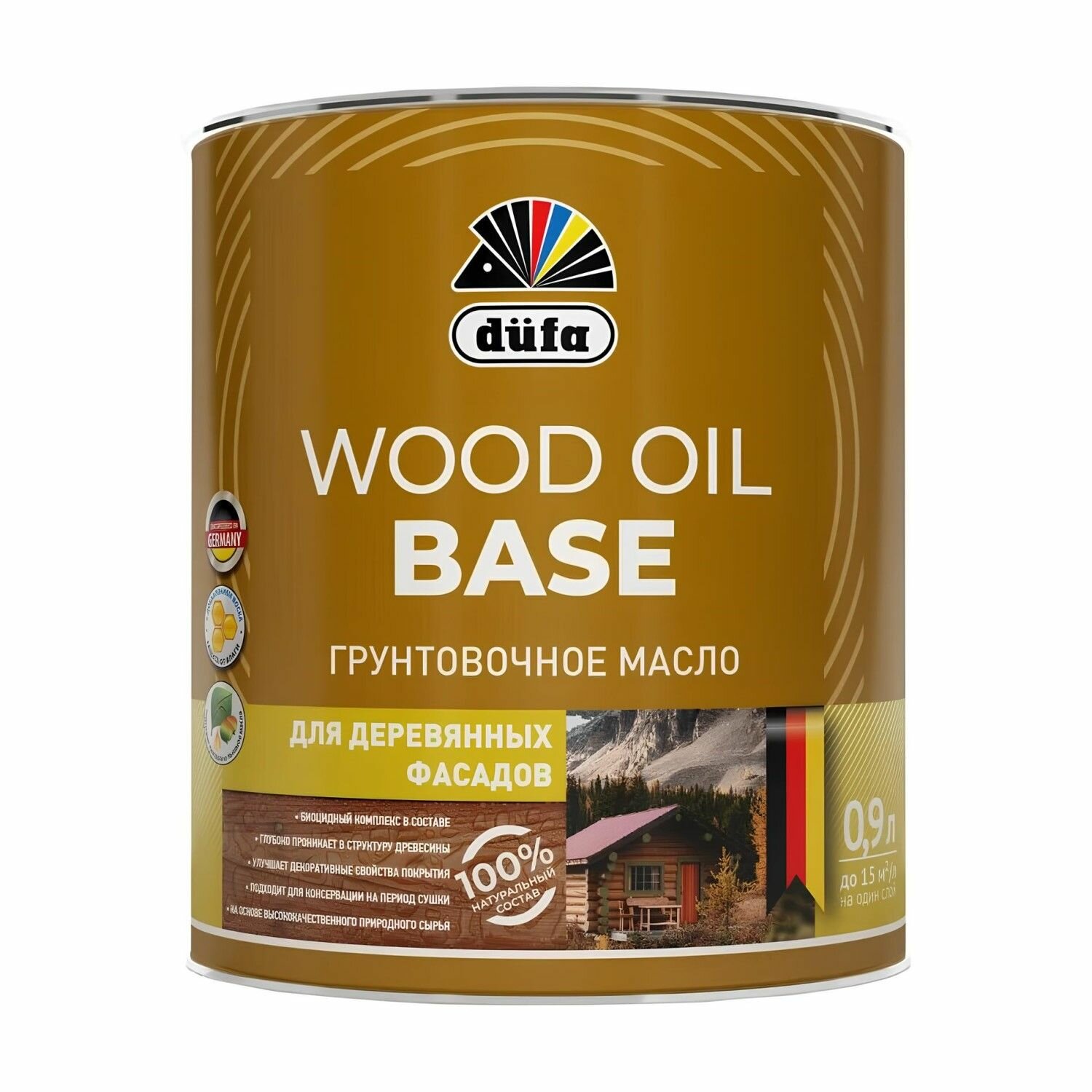Масло грунтовочное для деревянных фасадов Dufa Wood Oil Base (0,9л)