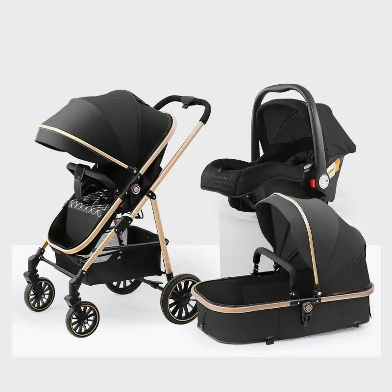 Коляска "три в одном" портативная и складная