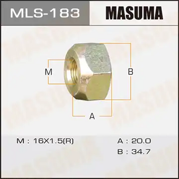 MASUMA MLS-183 гайка колесная isuzu