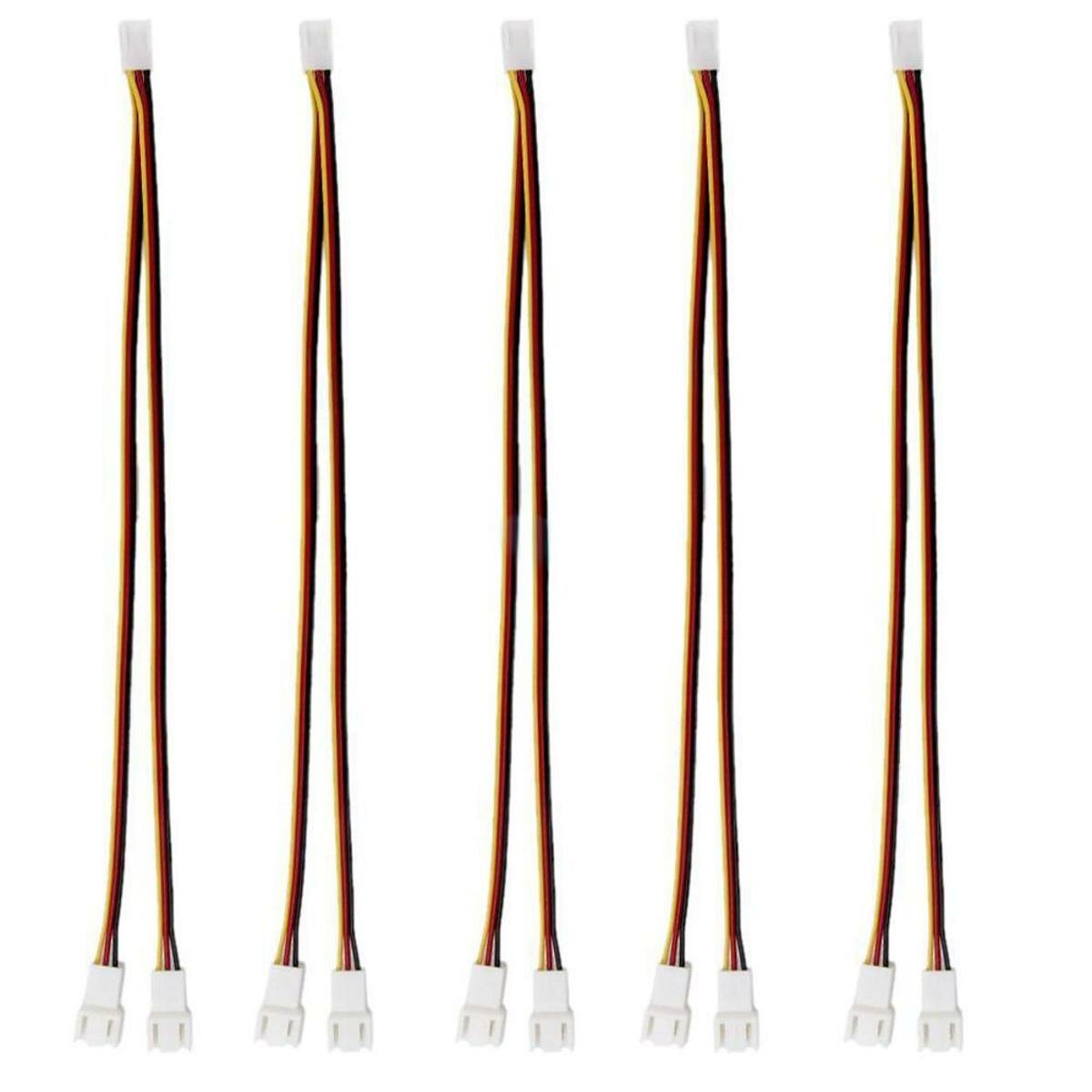 5 шт. 12 В 3-контактный разъем «мама» на 2/3-контактный разъем «папа» для ПК-вентилятора, удлинительный кабель-разветвит