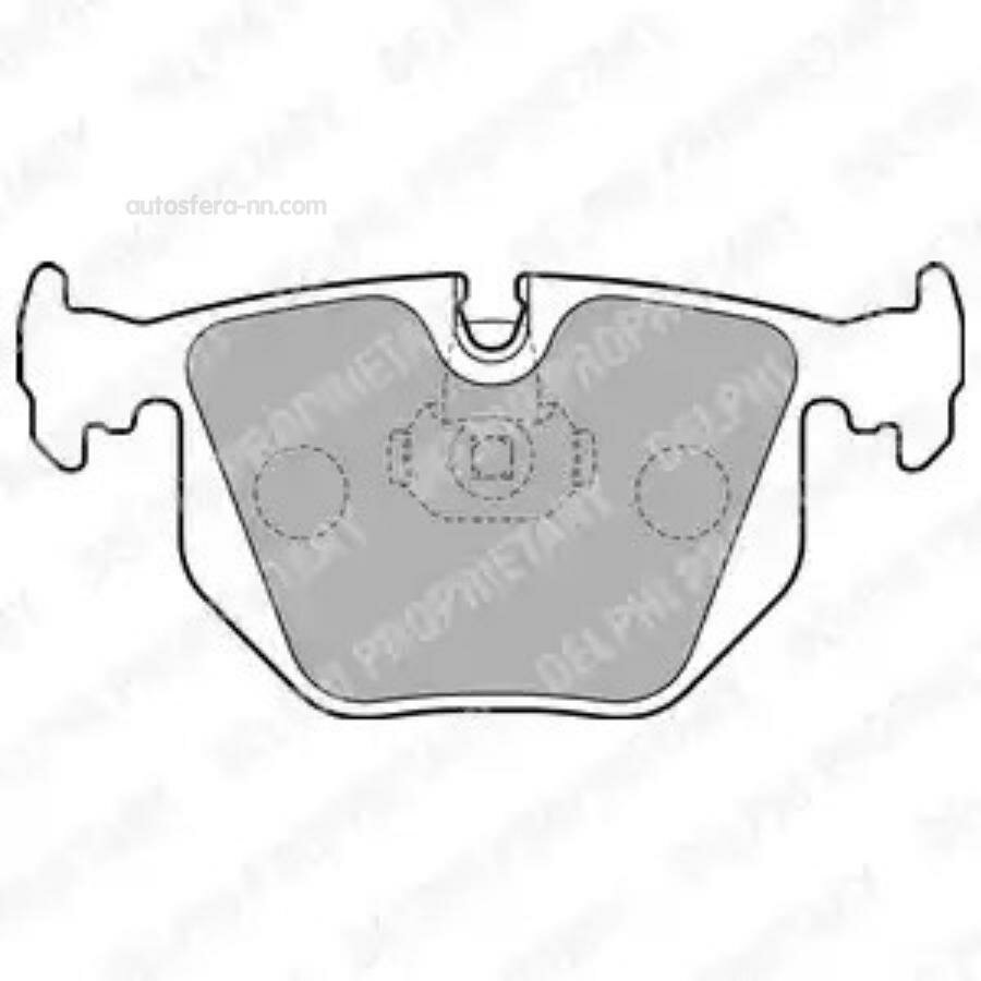 DELPHI LP1803 Колодки тормозные дисковые зад