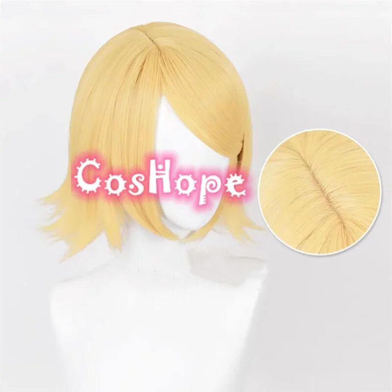 Косплей парик Rin Len, желтый, CosHope Rin Wig Only