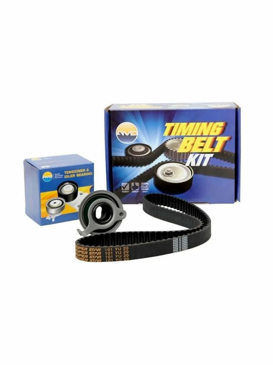 Комплект ремня ГРМ AMD AMDKITBR2 для а/м KIA Picanto, HYUNDAI Getz