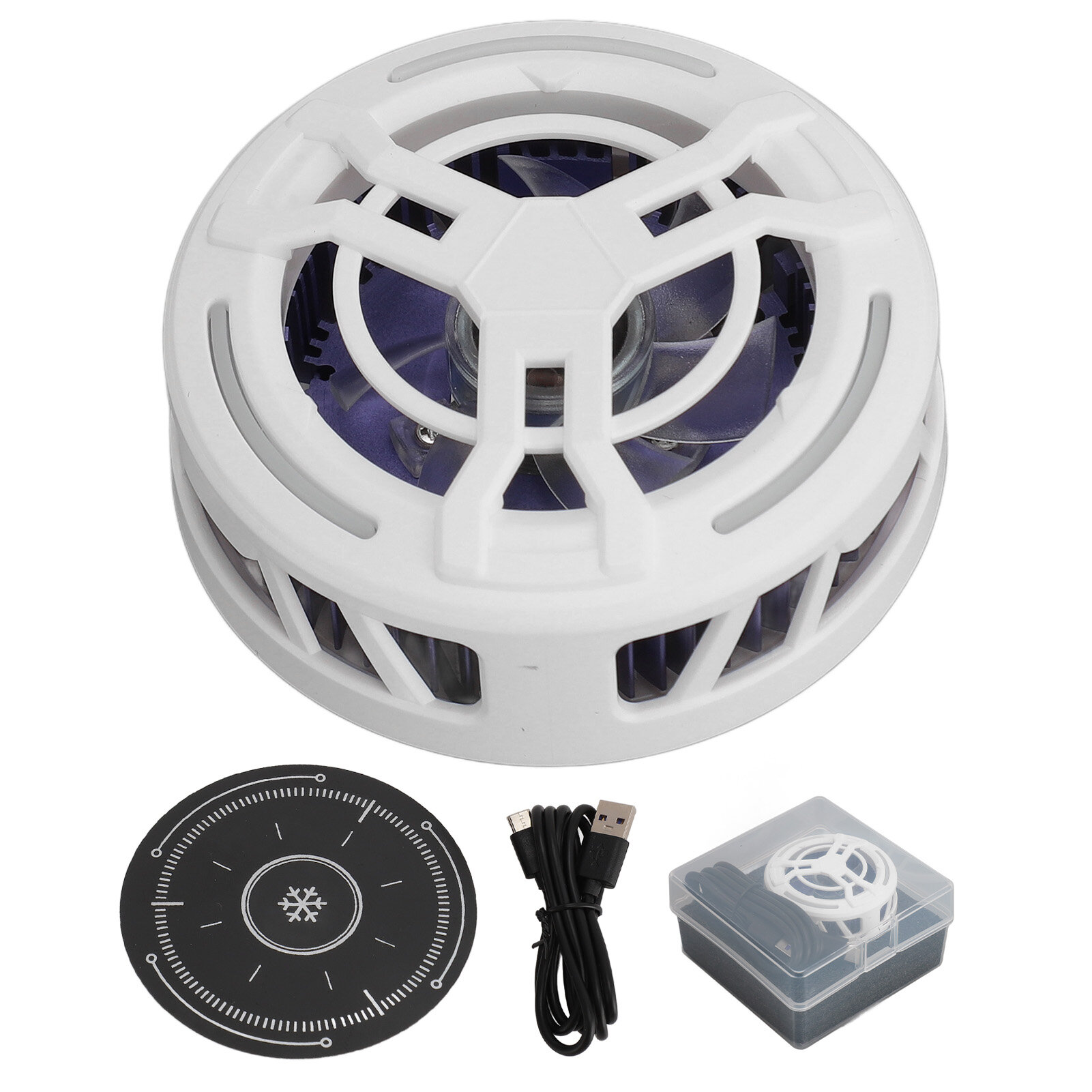 Магнитный кулер для планшета/Steam Deck, с подсветкой, белый