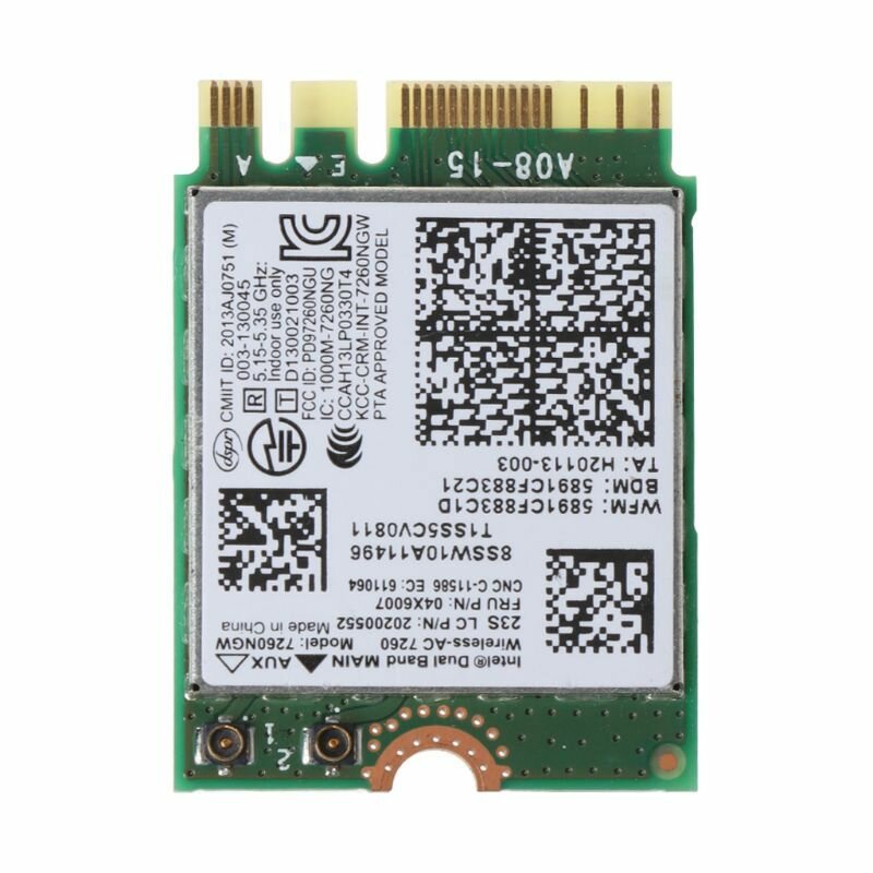 Беспроводной модем,7260NGW переменного тока, эксклюзивный Lenovo FRU:04X6007,1