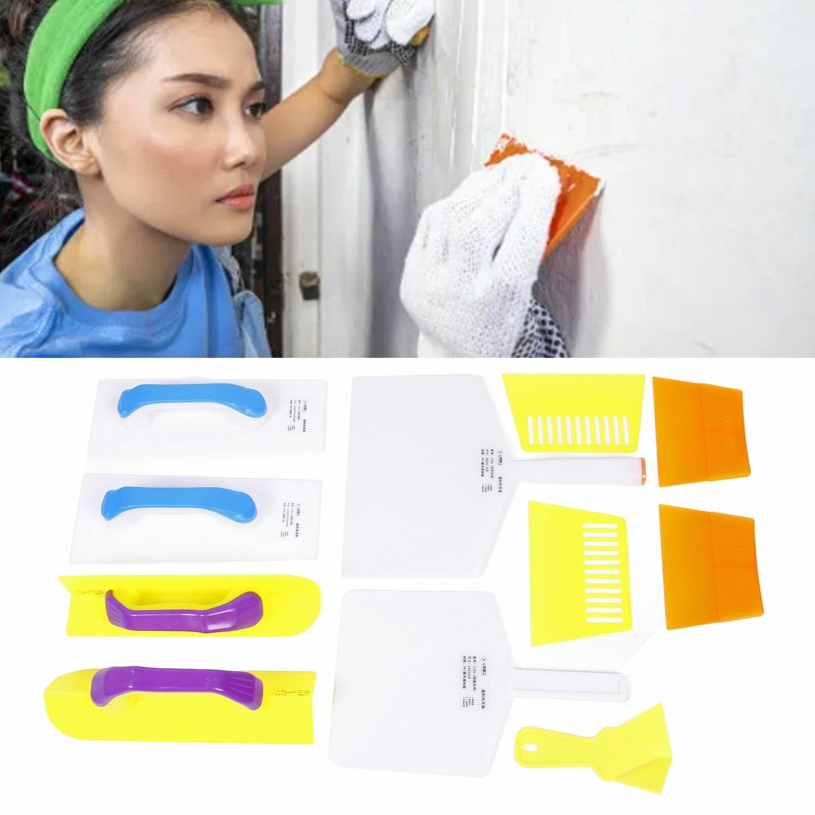 Набор шпателей для гипсокартона, пластиковые гибкие угловые шпатели для ремонта стен и плитки
