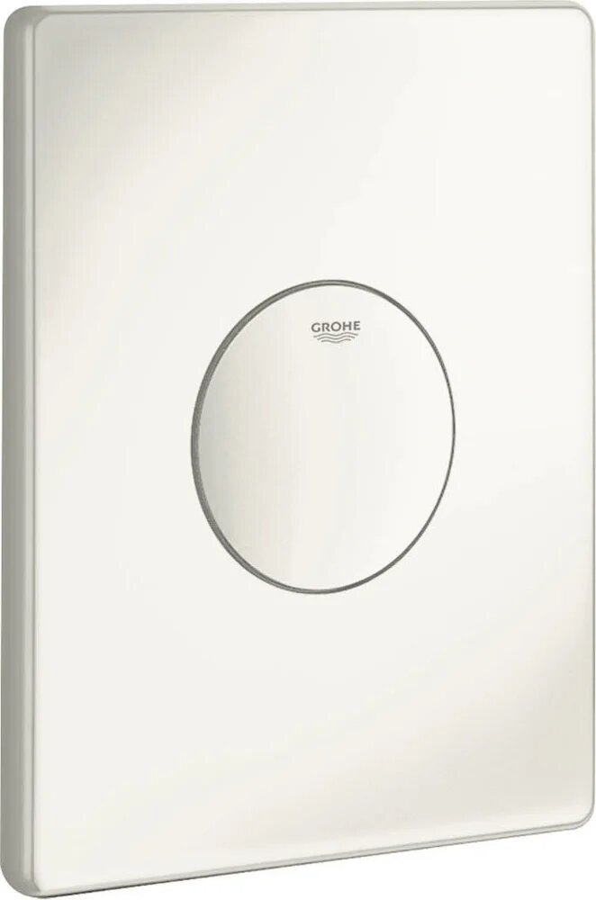 Кнопка смыва для унитаза Grohe Skate Skate 38573SH0 пневматическая, белая, глянцевая, кнопка для инсталляции