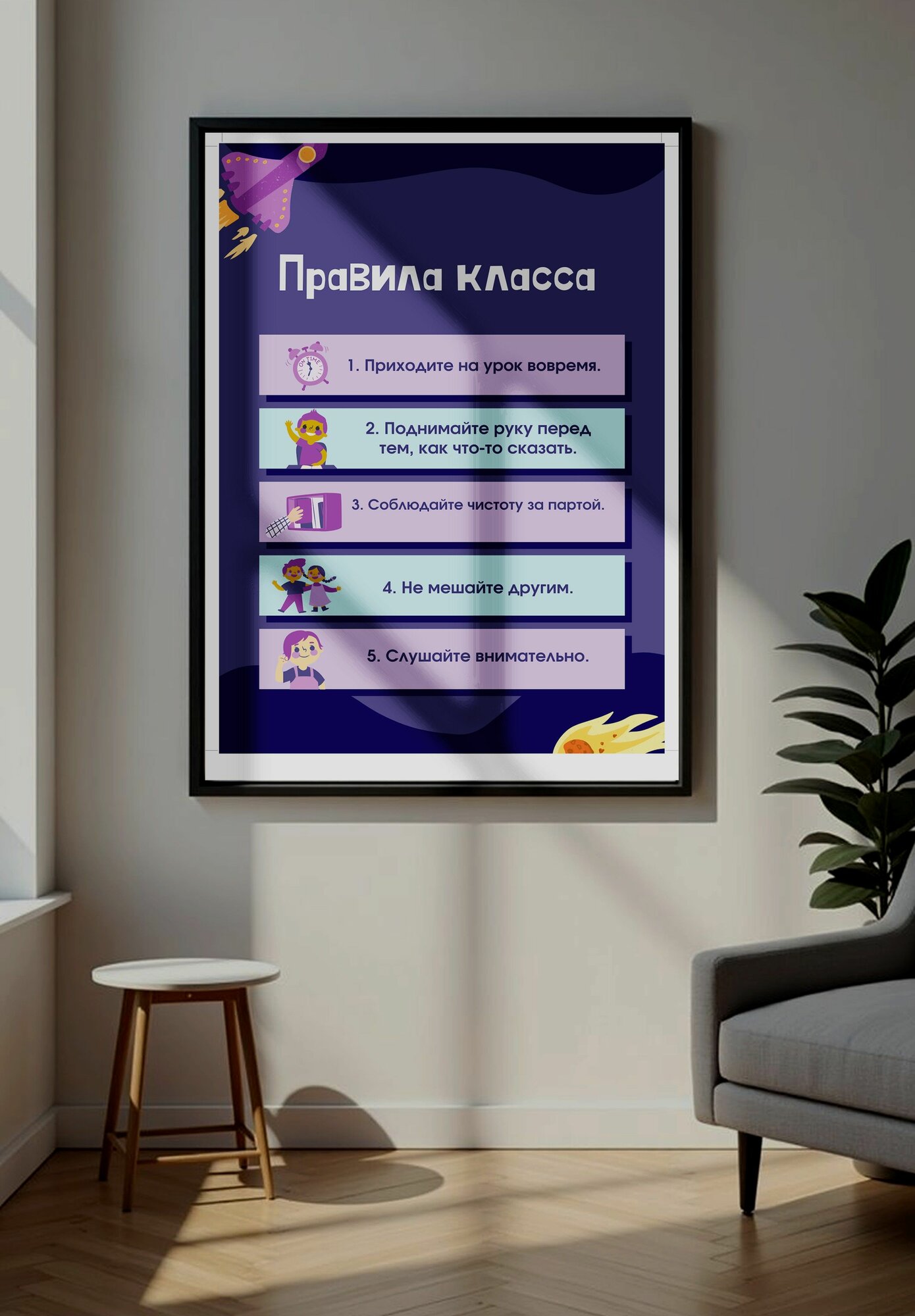 Постер / Плакат Правила Класса (Class Rules) — фото 1
