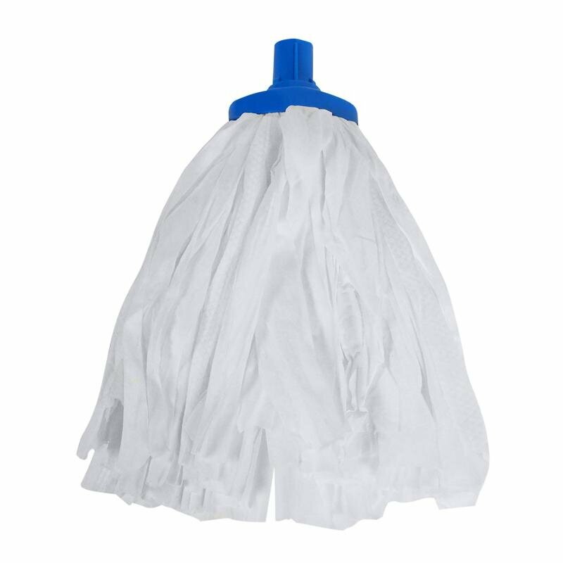 Насадка МОП для веревочной швабры SYR Кентукки полиэстр/вискоза 30x15 см белая/синяя, 1601389