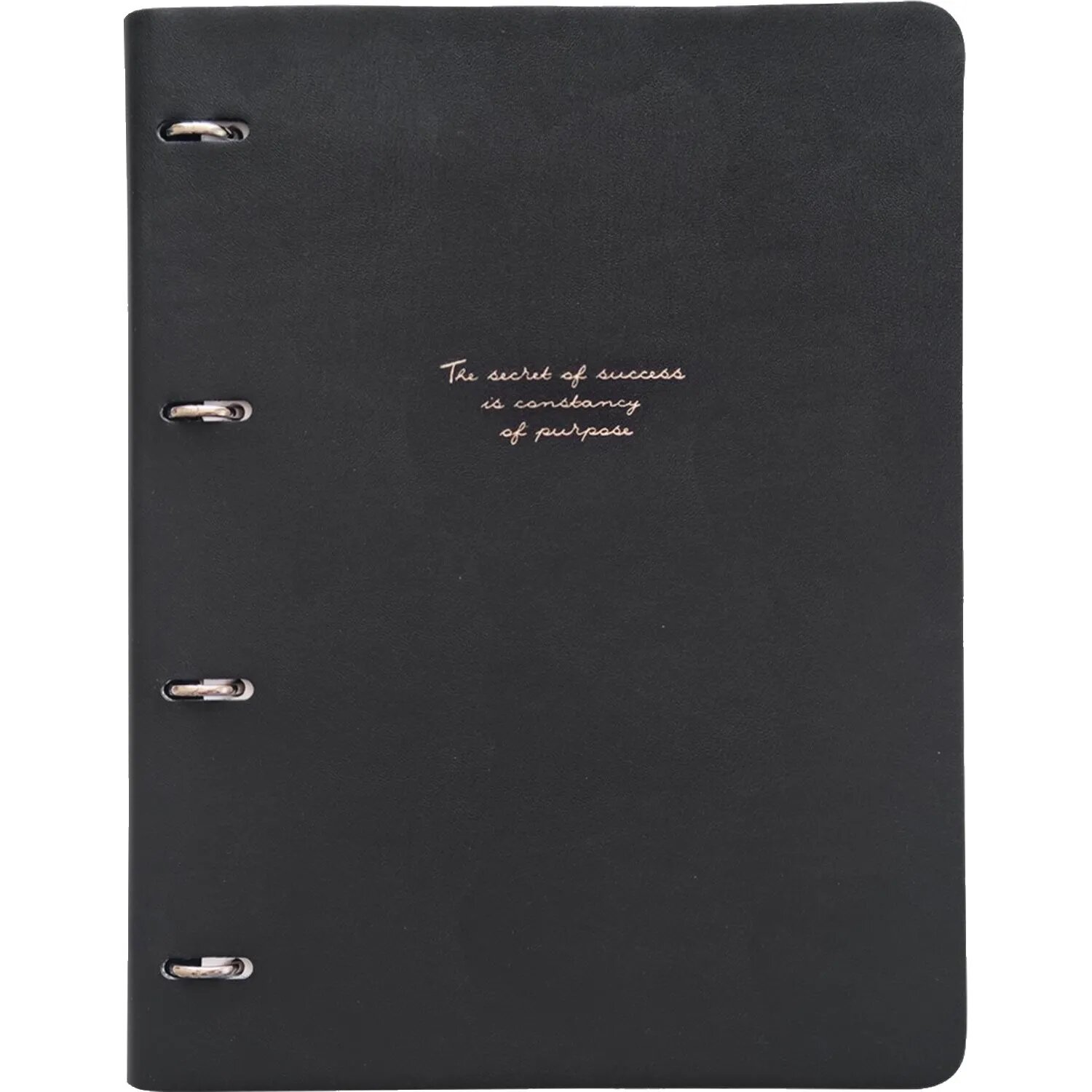 Тетрадь со сменным блоком А4.120л, Infolio Study, Quote, иск. кож, черный, N3823