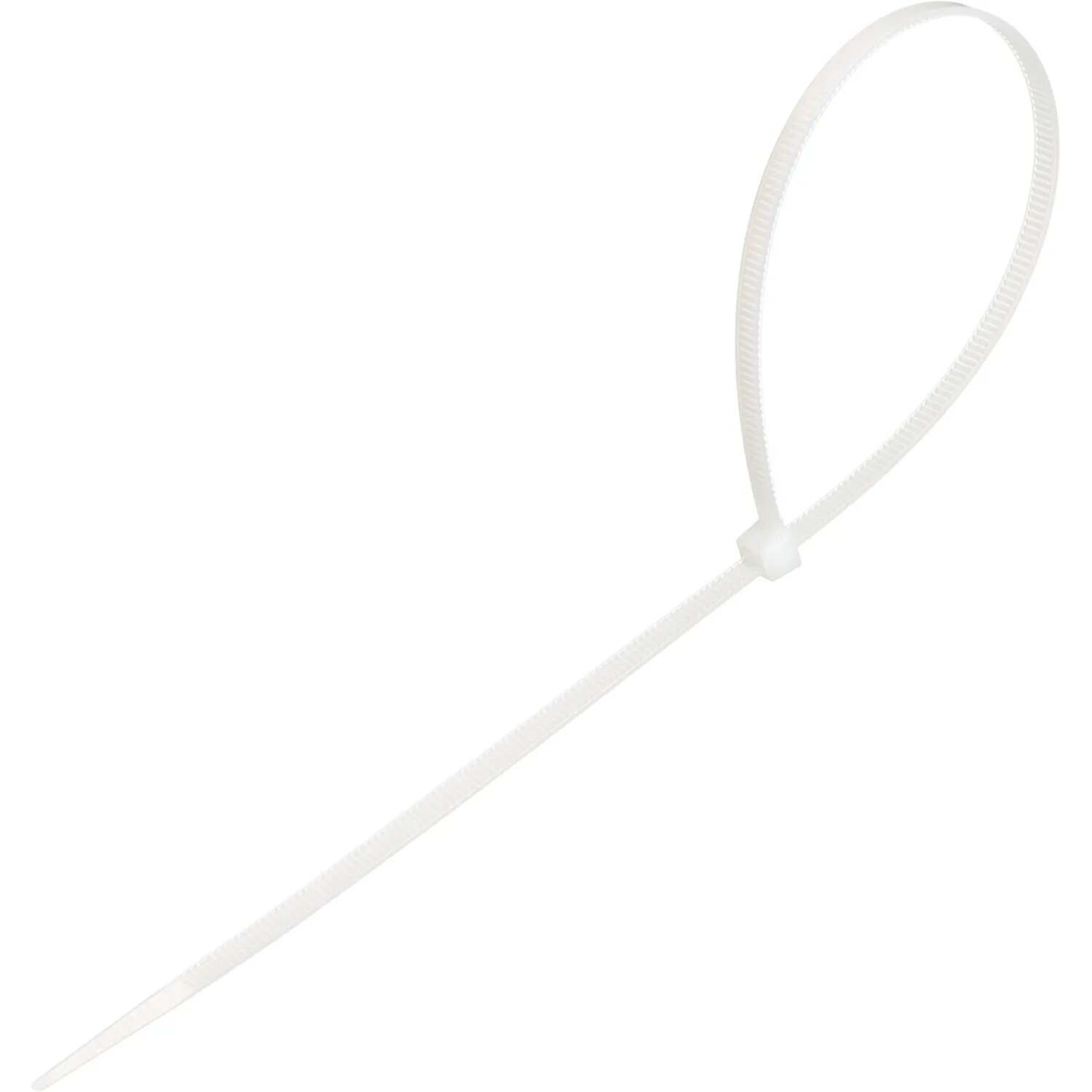 Стяжка (хомут) 350 мм x 4.8 мм, Bigtech BT-CT-350-48-W, нейлон, бел,100 шт/уп