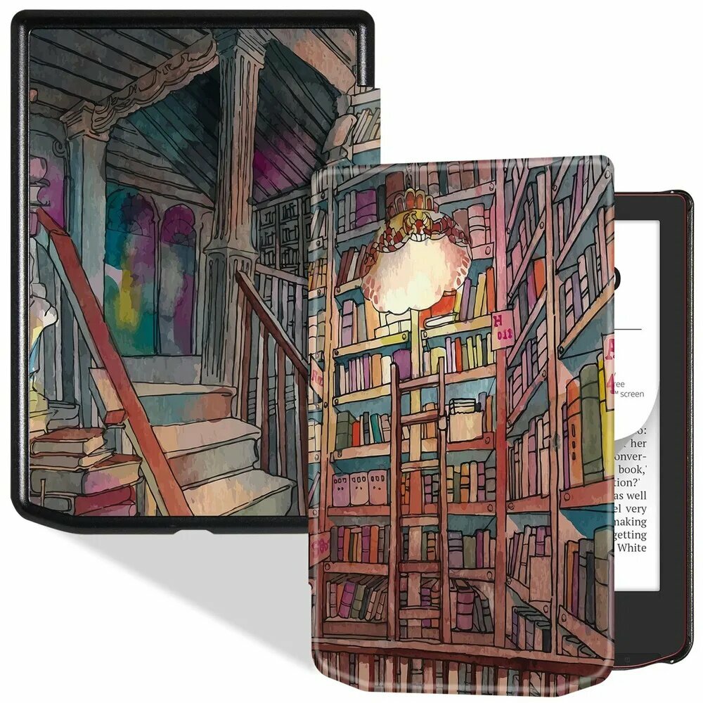 BOZHUORUI Чехол для 6-дюймового Pocketbook Verse Pro/Verse Pro Color e-Reader, тонкий легкий чехол из искусственной кожи с автоматическим сном/пробуждением