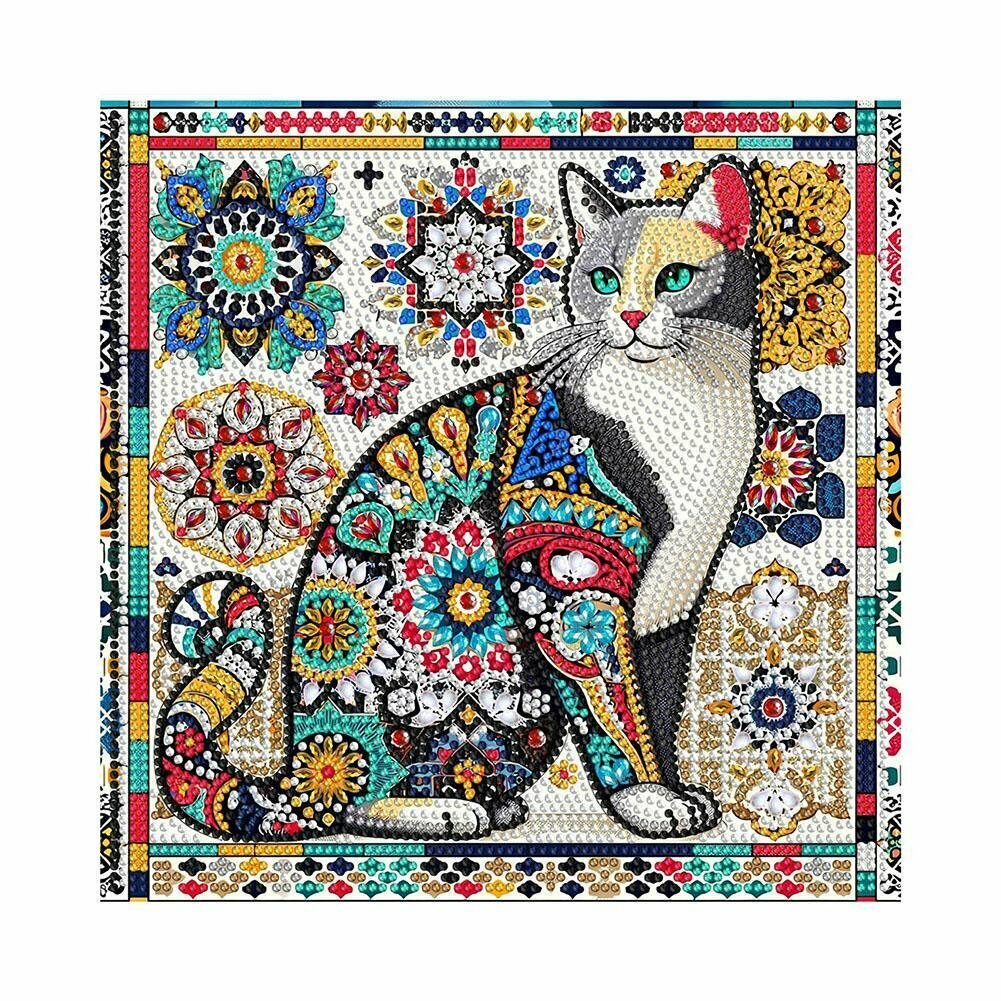 Алмазная роспись кошки