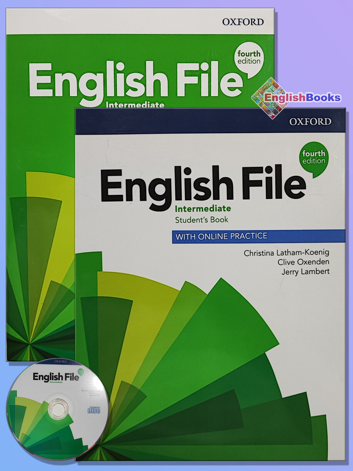 English File Intemediate 4th edition, комплект учебник, рабочая тетрадь, диск