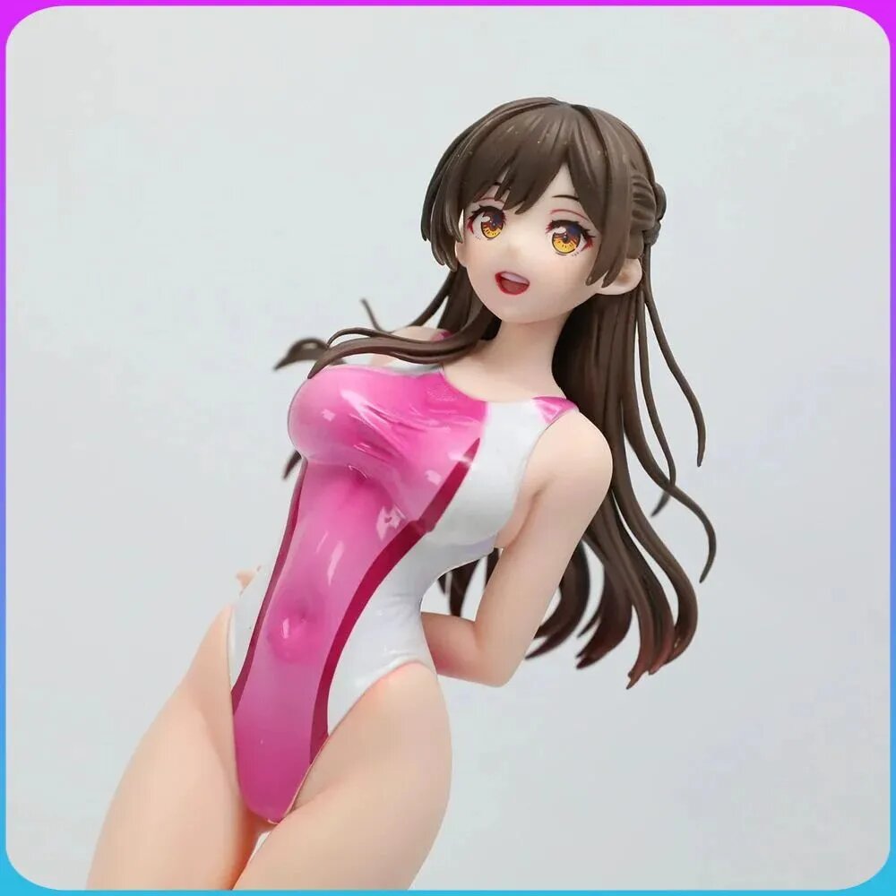 Персонажи аниме фигурка в купальнике 26CM, ABS пластик, для девочек, женская модель
