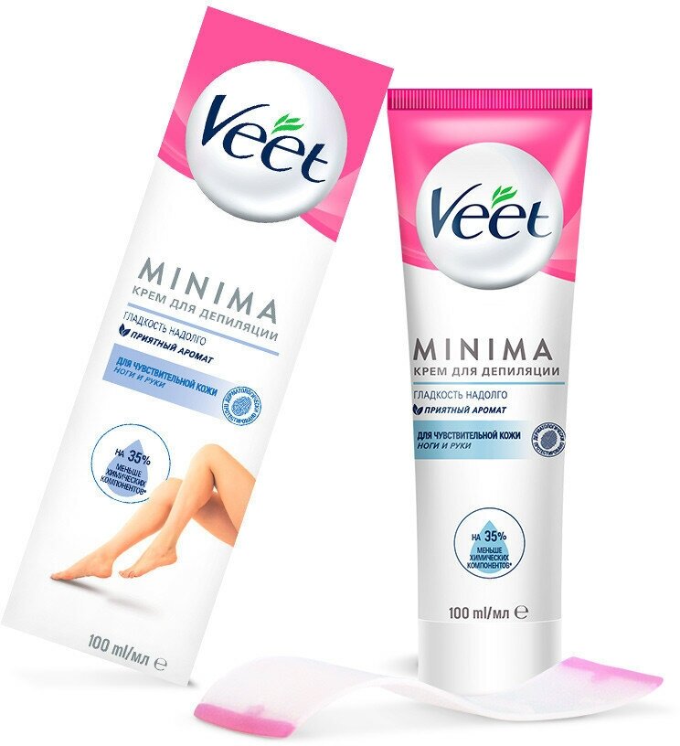 Veet MINIMA, крем для депиляции для чувствительной кожи, 100 мл