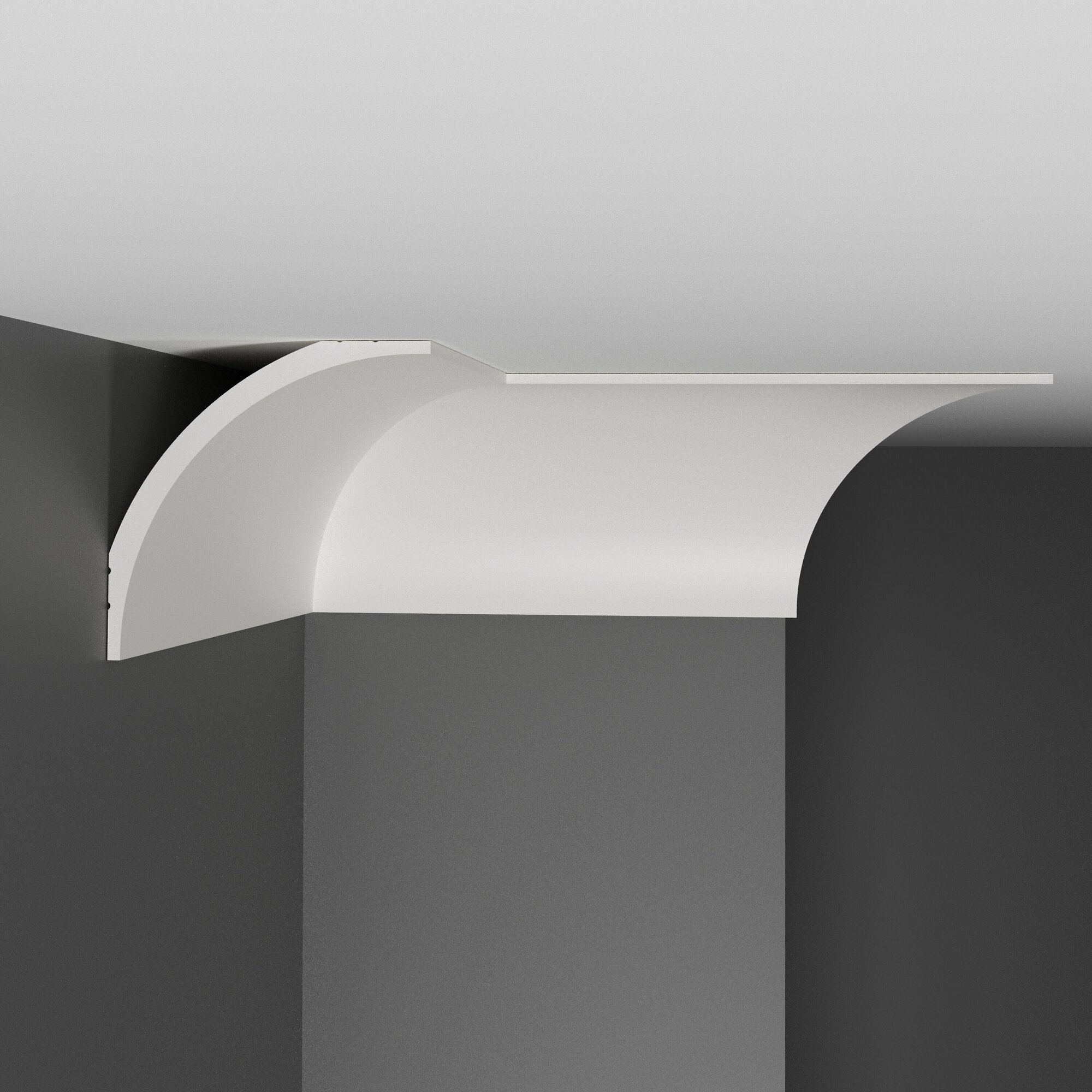 Плинтус потолочный гладкий DECOMASTER A253 (88*88*2000мм)