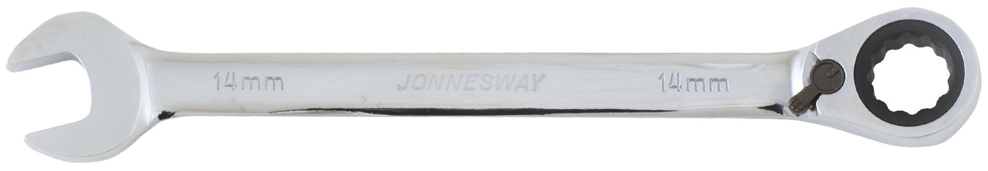 Ключ комбинированный трещоточный с реверсом, 14 мм, W106114 (W60114), JONNESWAY