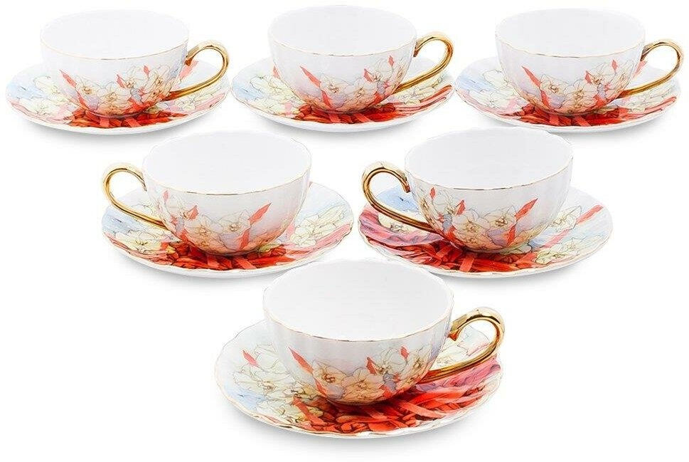 Чайный сервиз Цветочный пассаж (на 6 персон)