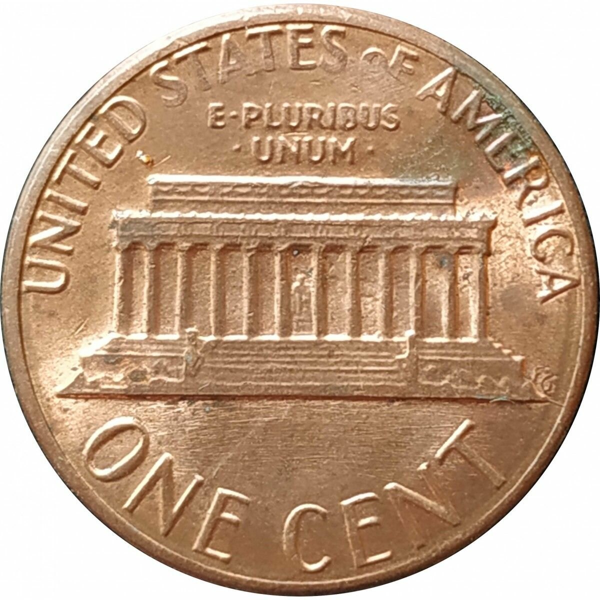 1 цент 1985 США без знака монетного двора из оборота