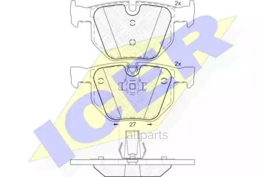 ICER 181684 Колодки тормозные дисковые