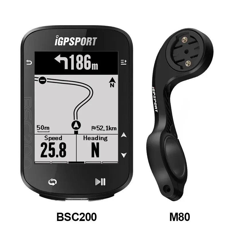 IGPSPORT BSC200 GPS Велокомпьютер с креплением