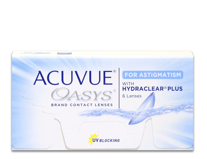 Линзы Acuvue Oasys For Astigmatism 6 шт sph-1.25/BC8.6/Cyl-1.25/AX 30/14,5, 2 недели
