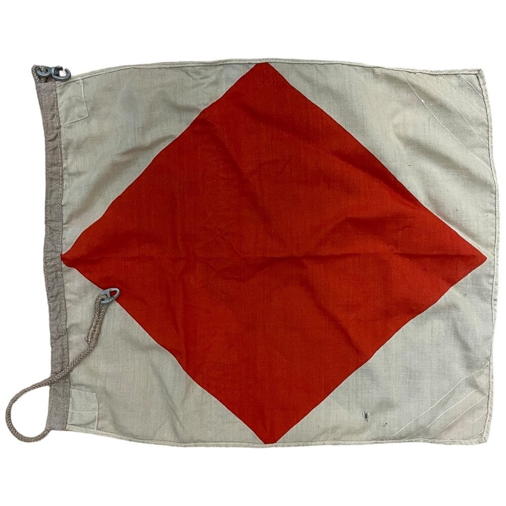 Сигнальный флаг Военно-Морского Флота (ВМФ) "Ж (Живете)" 1960-1970 гг. СССР