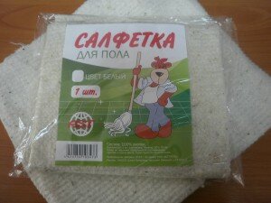 Салфетка для пола AST, хлопок, 50х60см, 1шт