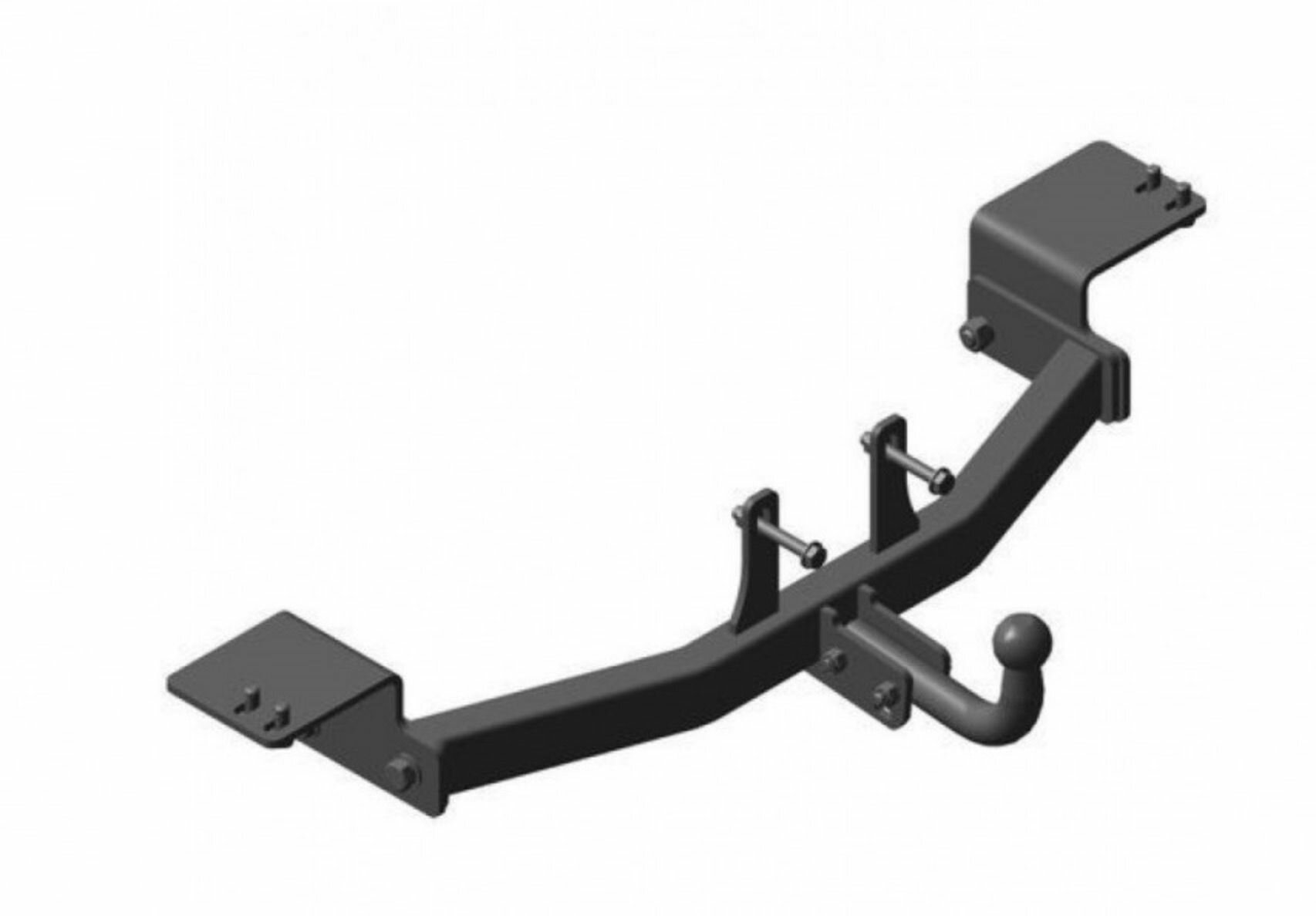 Фаркоп Avtos на TOYOTA LAND CRUISER J120 PRADO з/колесо снизу (2002)(паспорт и сертификат в комплекте)(без электрики)TY 21 (90x20x16)