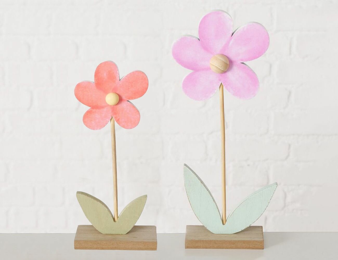 Набор декоративных фигур, дерево, 21-31 см, 2 шт, Boltze